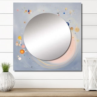 Designart "Cosmic Blueprint Vintage Universe Illustration II" Abstract ...