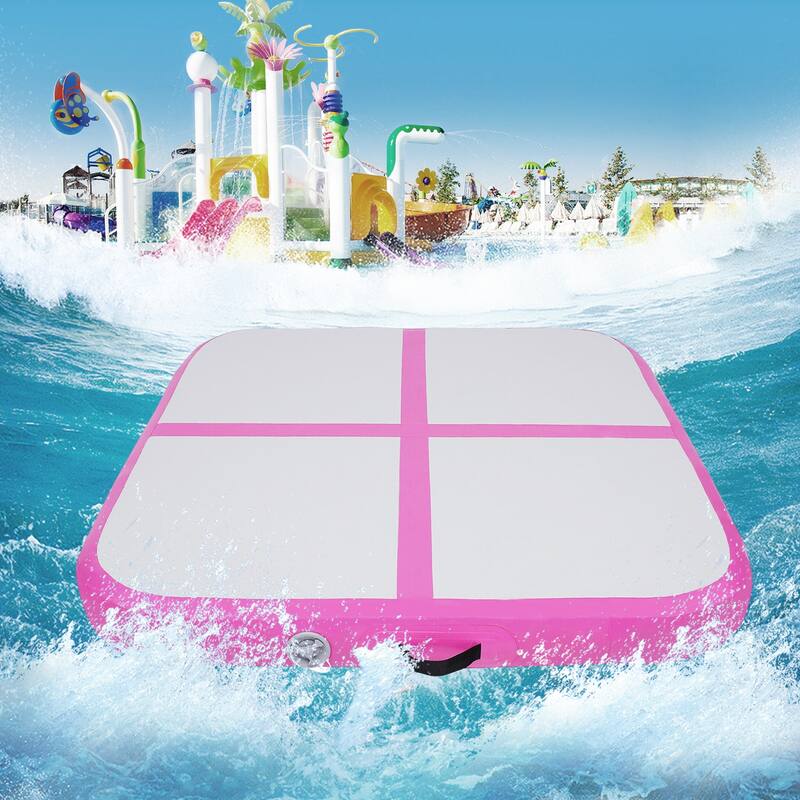 Anti-Slip Square Inflatable Gymnastics Mat with Pump - On Sale - Bed ...