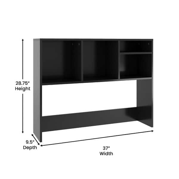 Space-Saving Desktop Bookshelf Storage Organizer with Assorted Cubbies ...