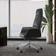 Summit Series High-Back Swivel Leather Office Desk Chair with Metal ...