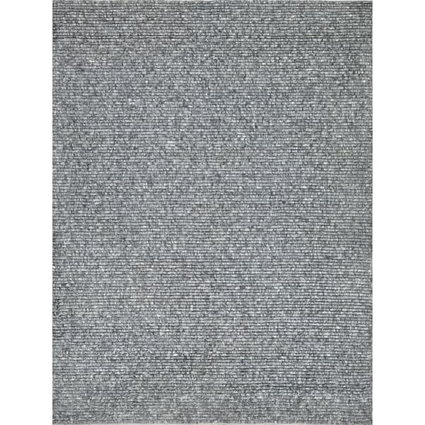 EXQUISITE RUGS Kaza Hand-loomed New Zealand Wool Charcoal/Grey Area Rug ...