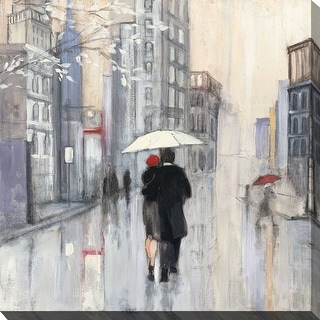 "Spring Rain New York Crop" by Julia Purinton Print on Canvas - Bed ...