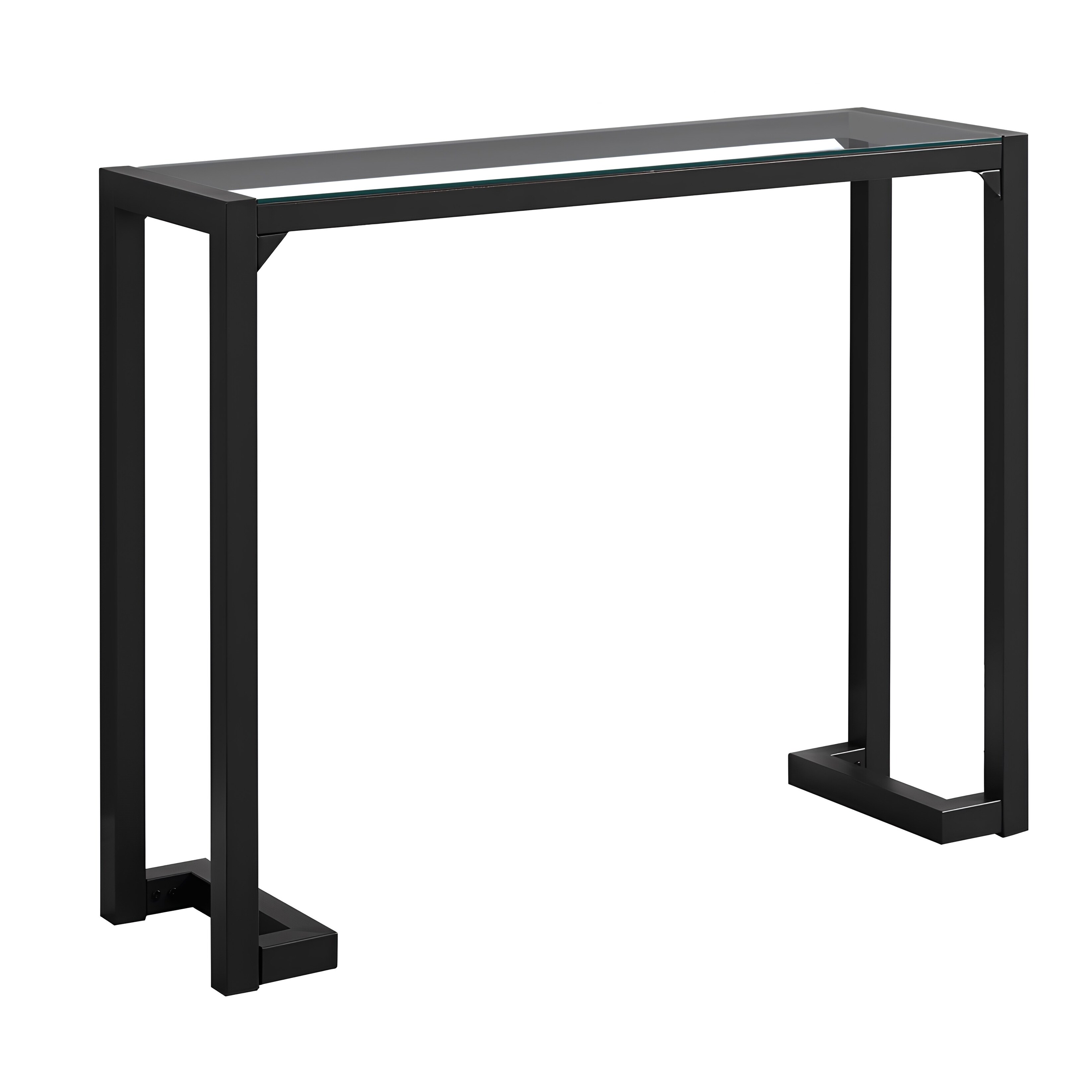 Monarch console table tempered glass store
