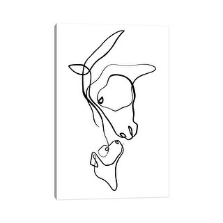 iCanvas "Horse and Dog" by Dane Khy Canvas Print - Bed Bath & Beyond ...