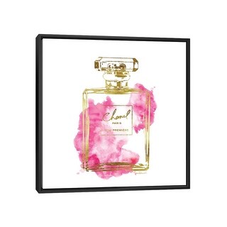 iCanvas "Gold And Bright Pink Perfume Bottle" by Amanda Greenwood ...