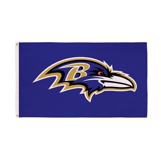 Baltimore Ravens Single Sided Flag w/ 2 Grommets, 3'x5' - Bed Bath ...