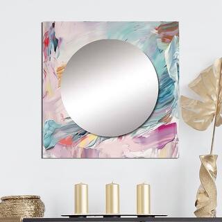 Designart "Spring Miracles In Tender Retro Pastel" Abstract Painting ...