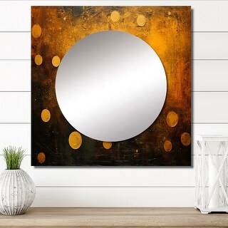 Designart "Amber Asteroids solar system Space" Our Solar System Wall ...