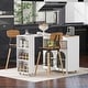 Kitchen Cart with Movable Extended Table,Kitchen Island on Wheels with ...