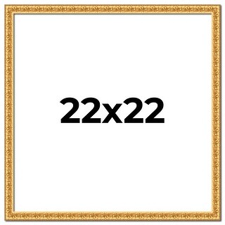 22x22 Frame Gold Real Wood Picture Frame Width 1 inches | Interior ...