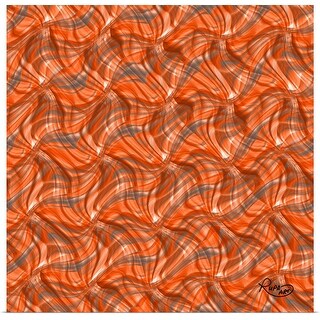 "Orange Intertwine" Poster Print - Bed Bath & Beyond - 30226630
