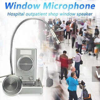 Clinic Store Window Speaker System Window Microphone w/Speaker Intercom ...