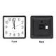 13 Inch Wall Clock, Quartz Battery Operated Silent Square Wall Clocks ...