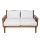 Christopher Knight Home - Ethan Outdoor Loveseat Acacia Wood Frame Mid ...