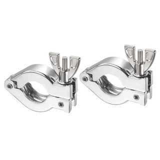 KF-16 Vacuum Clamp, 2 Pack Hose Clamp with Wing Nut for Ferrule, Silver ...