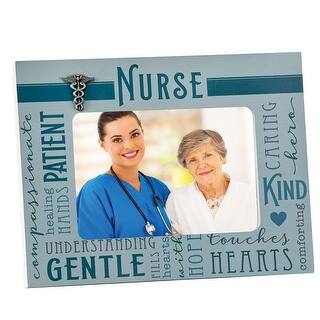 Unique Nurse Word Cloud Wooden Picture Frame - 8.63 x 0.56 x 6.5 - Bed ...
