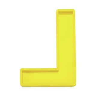Large Letter Resin Models Alphabet L Silicone Yellow 6" for DIY Crafts ...