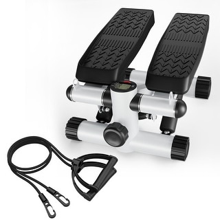 Stair Stepper with Resistance Bands Mini Stepper Hydraulic Fitness ...
