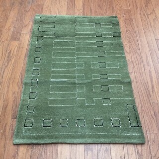 HERAT ORIENTAL Indo Handmade Tibetan Wool Rug (2'6 x 3'9) - 2'6" x 3'9 ...