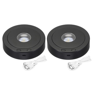 Rotating Display Stand, LED Light Base Spinner Pedestals with Light ...