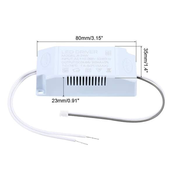 8-24W 300mA LED Driver AC110-265V Output 24-84V DC Connector Rectifier ...