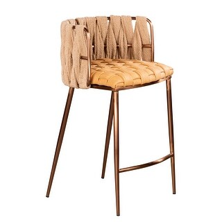 Statements By J 35" H Stainless Steel/Velvet/Faux Leather Milano ...