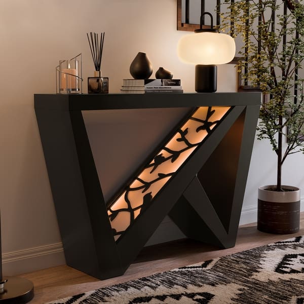 DH BASIC Modern Decorative Console Table with W-Shaped Legs by Denhour ...