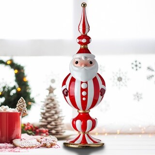 21" Resin Pastel Peppermint Candy Santa - On Sale - Bed Bath & Beyond ...