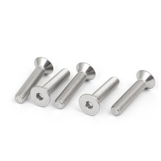 M5x25mm 316 Stainless Steel Countersunk Flat Head Hex Socket Cap Screw ...