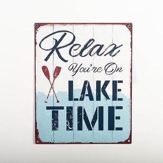 Relax You'Re On Lake Time Sign - Bed Bath & Beyond - 40311435