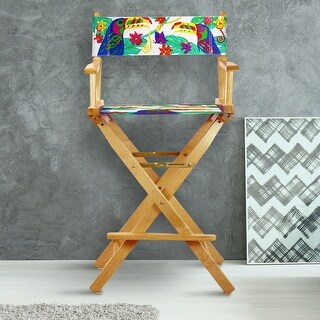 30" Director's Chair Natural Frame-Rain Forest - 23"W x 19"D x 45.5"H ...