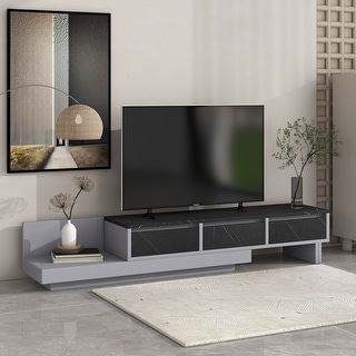 Expandable TV Stand with Ample Storage Drawers - Bed Bath & Beyond ...