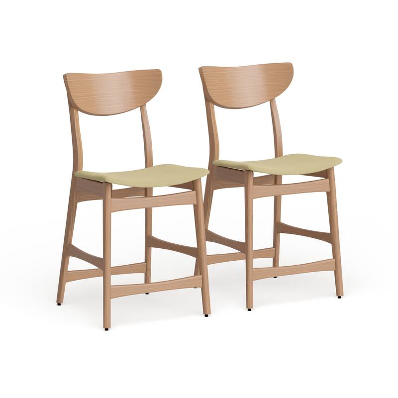 Carson Carrington Lund Wood 24-inch Counter Stool (Set of 2) by ...
