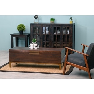 Provincial Wood Metal Flip Top Trunk - Bed Bath & Beyond - 31763865