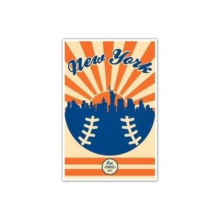 New York Mets Vintage MLB Poster Matte Poster 16x24 - Bed Bath & Beyond ...