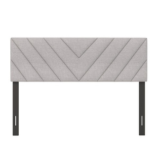 Gymax Linen Fabric Upholstered Headboard Rectangular Headboard w/ - Bed ...