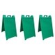 Plasticade Signicade A-Frame Portable Folding Sidewalk Sign, Green (3 ...