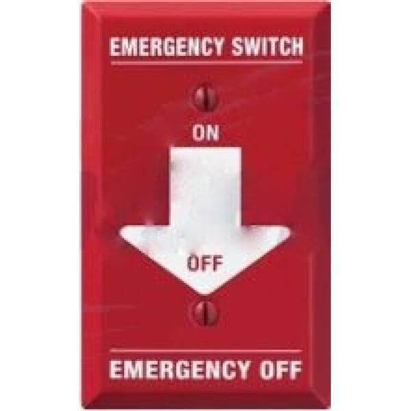 Rectangle Red Electrical Switch Plate Stainless Steel American ...