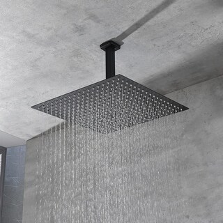 16 Inch Stainless Steel Square Rain Shower Head - Bed Bath & Beyond ...