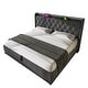 Queen Size Upholstered Bed, 360 Surround Led Function, Buttons/Apps ...