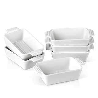 MALACASA White Ramekins Dishes Mini Bakeware (Set of 6) - Bed Bath ...