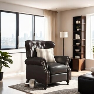 Elegant Push-Back Recliner with Button Tufted Diamond Stitching ...