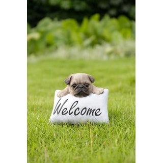 Pug With Welcome Sign - Bed Bath & Beyond - 33312958