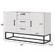 Buffet Sideboard Cabinet with Storage Coffee Bar Cabinet with 3 Drawers ...