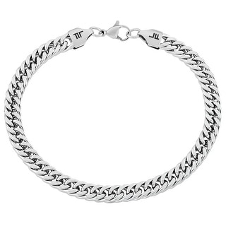 London Fog Chain Link 8 Inch Stainless Steel Bracelet - Bed Bath ...