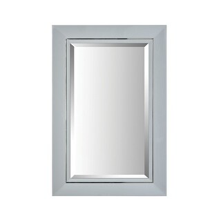 Elk Home Manhattan Gray Finish Wood 20 Inch Wide Mirror - Bed Bath ...