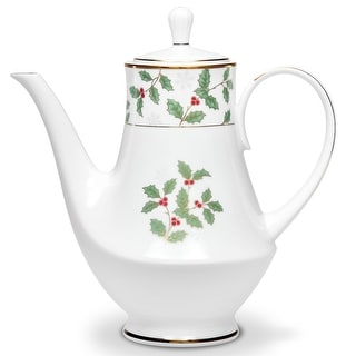 Noritake Holly & Berry Gold Coffee Server, 49 0z. - Bed Bath & Beyond ...