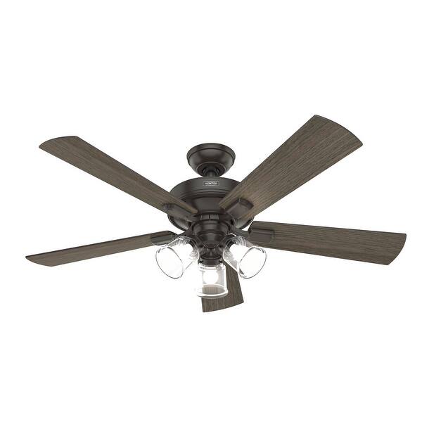 Hunter 52" Crestfield Ceiling Fan with LED Light Kit and Handheld ...