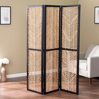 Quentin Coastal Natural Woven Fiber Room Divider - Bed Bath & Beyond ...