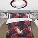 Designart "Crimson Twilight Moody Patterns I" Purple Cottage Bedding ...